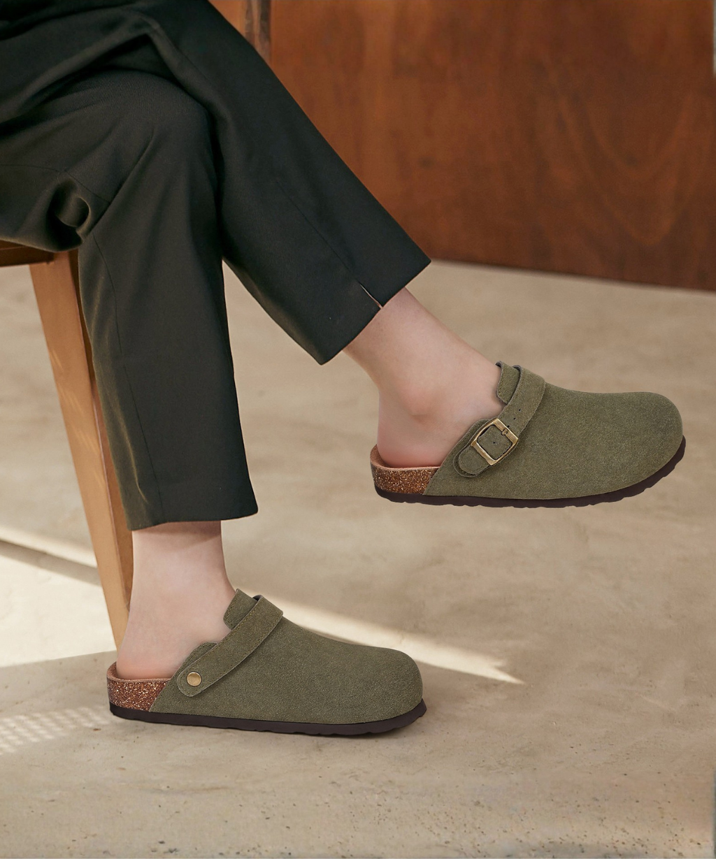 Genuine Suede Backstrap Clogs by Qomfort – Qomfort Co