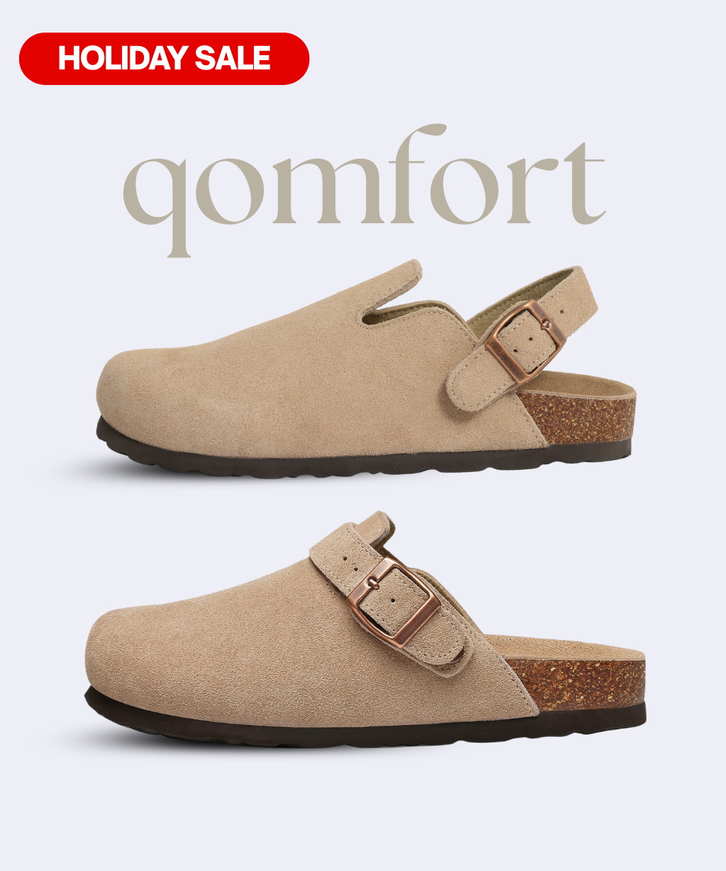Genuine Suede Backstrap Clogs by Qomfort – Qomfort Co