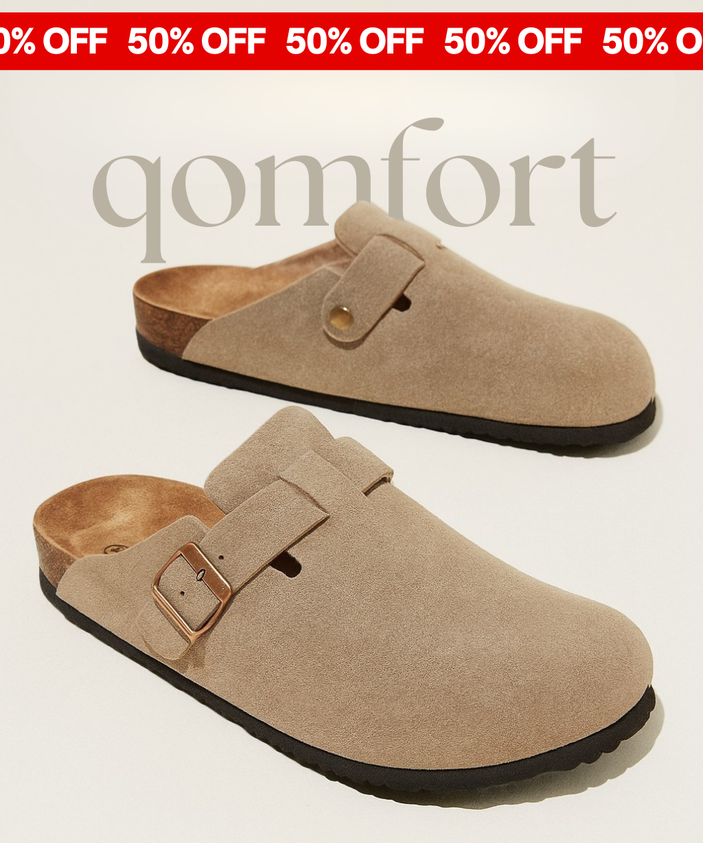 Genuine Suede Clogs by Qomfort Co.
