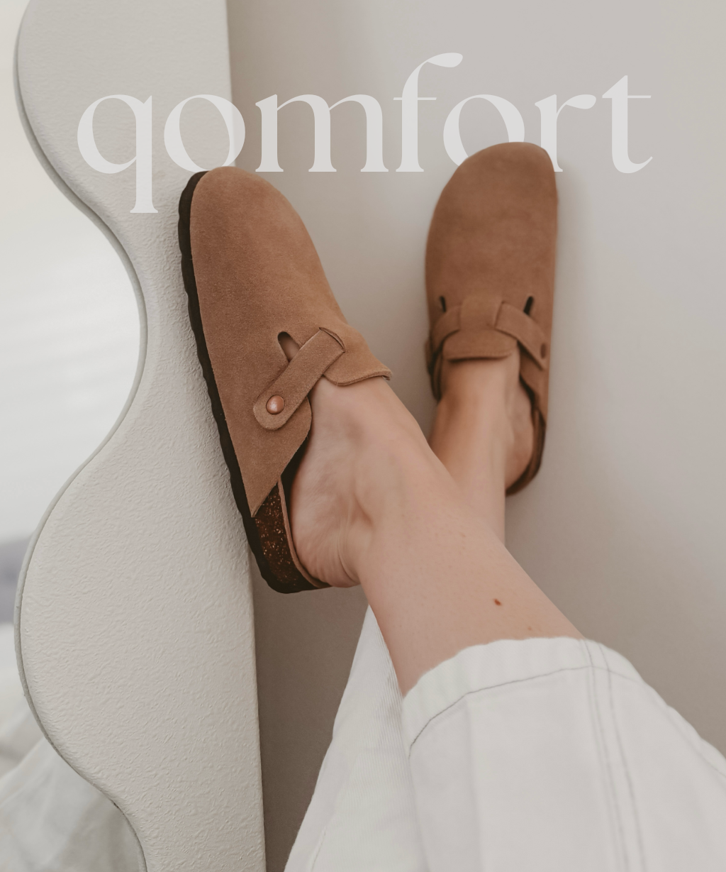 Genuine Suede Clogs by Qomfort Co.
